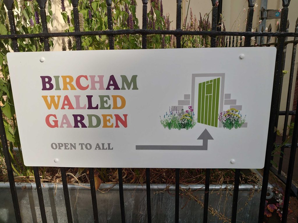 New Sign for Bircham Walled Garden - Reepham Lions